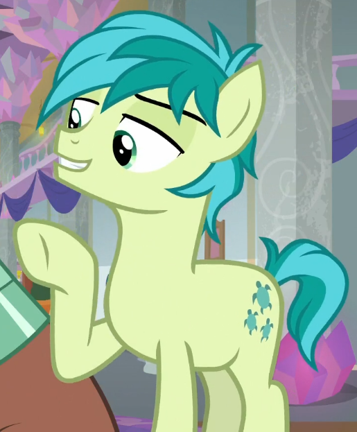 #2490656 - safe, screencap, sandbar, yona, earth pony, pony, yak, g4 ...