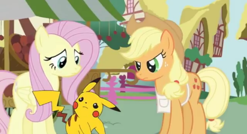 #2491715 - safe, artist:toucanldm, applejack, fluttershy, pegasus ...