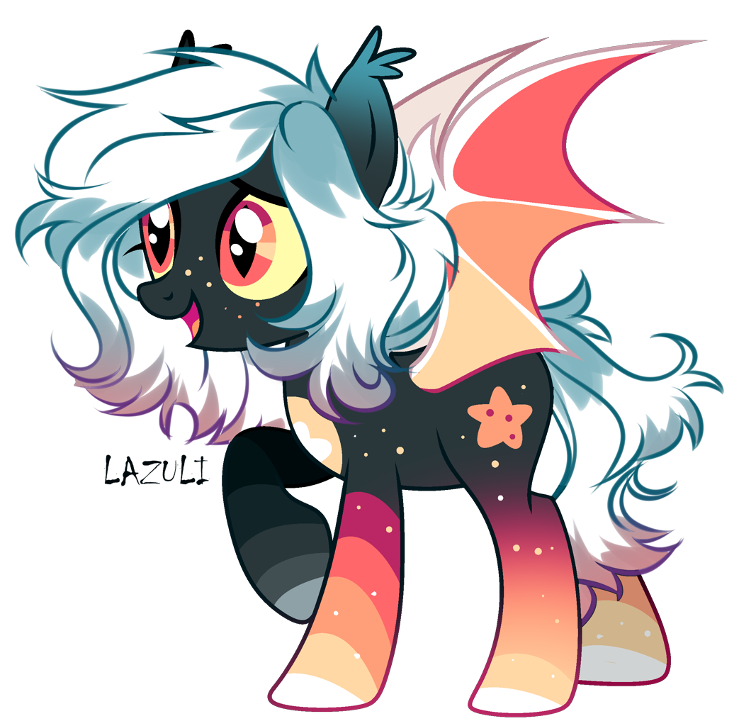 #2498880 - safe, artist:mint-light, oc, oc only, bat pony, pony, bat ...