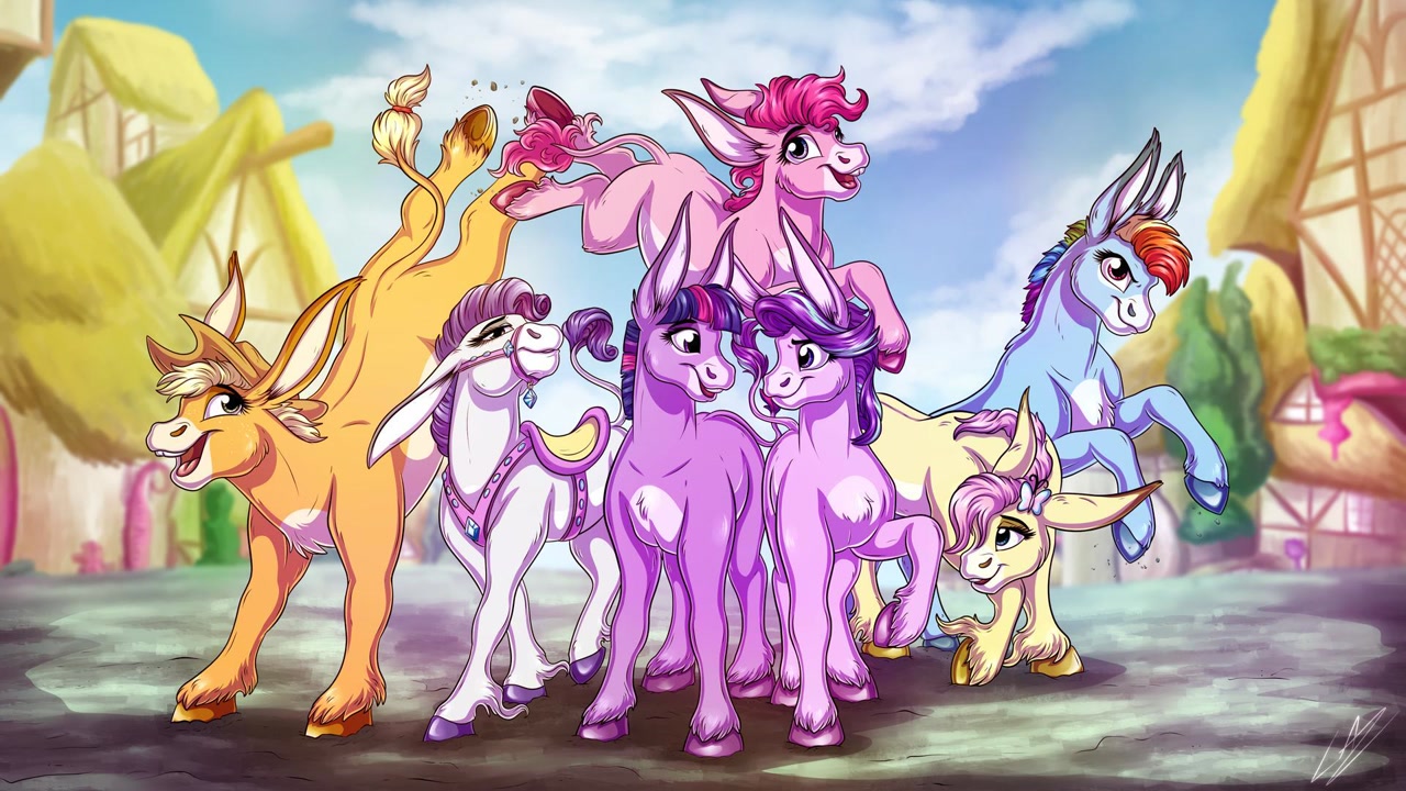 #2499258 - safe, artist:lupiarts, applejack, fluttershy, pinkie pie ...