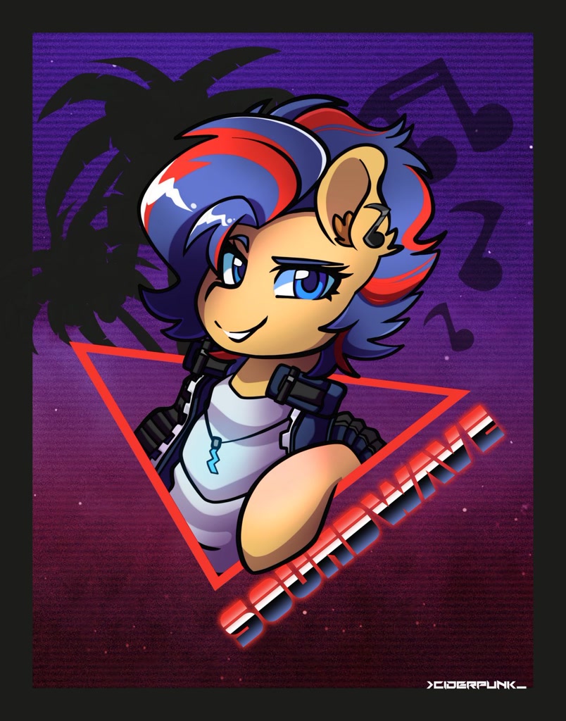 #2499346 - safe, alternate version, artist:ciderpunk, oc, oc:soundwave ...