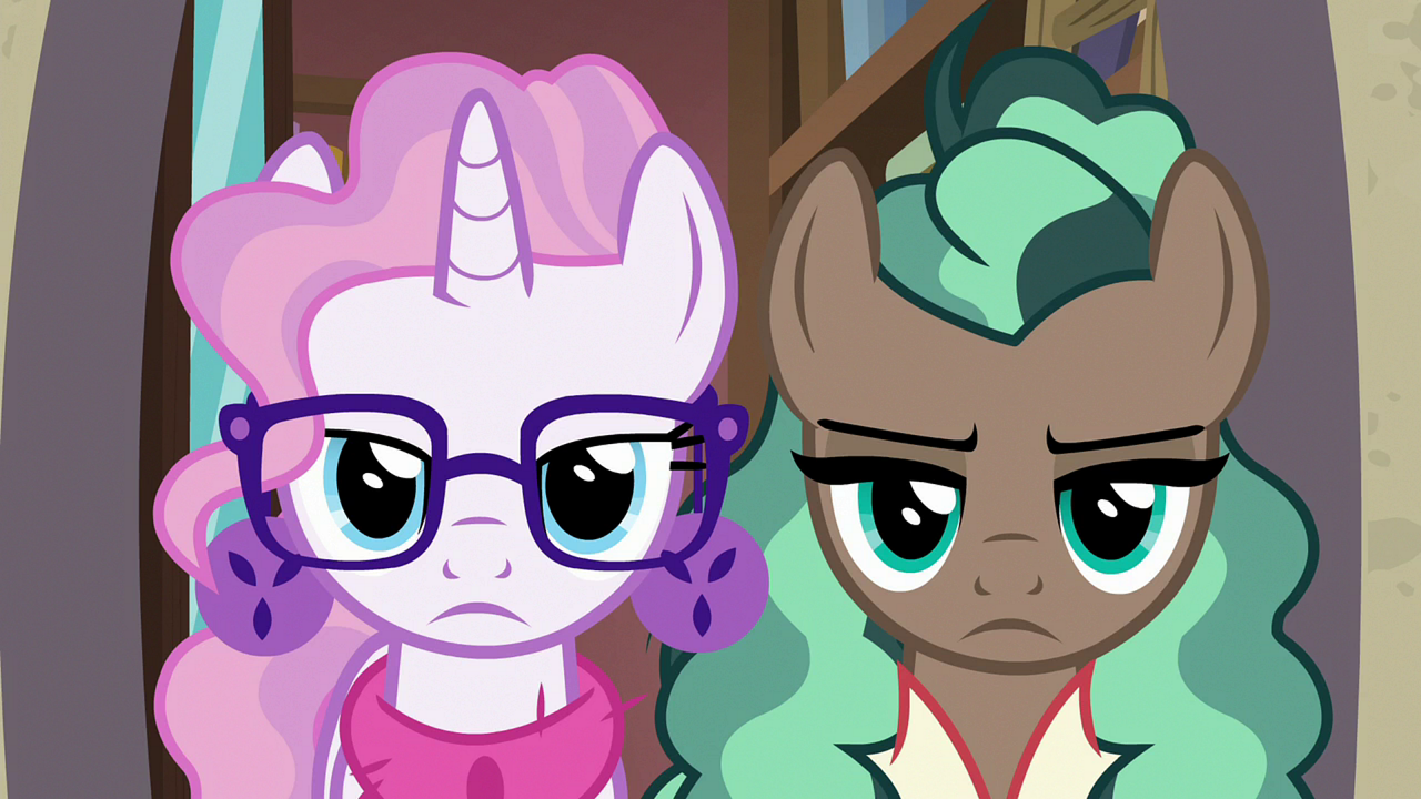 #2482514 - safe, screencap, minty mocha, raspberry latte, earth pony ...