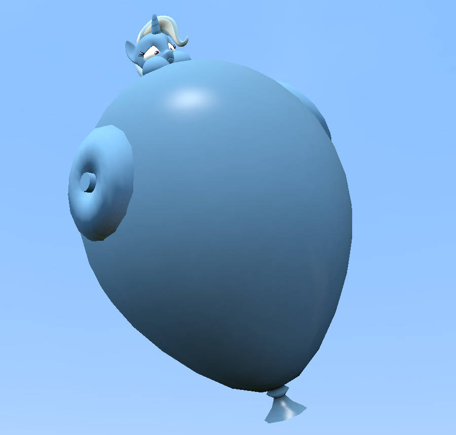 #2507665 - suggestive, artist:thebigsquash47, trixie, balloon pony ...