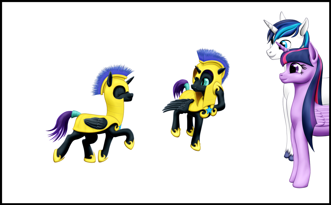 #2508312 - safe, artist:vasillium, shining armor, twilight sparkle, oc ...