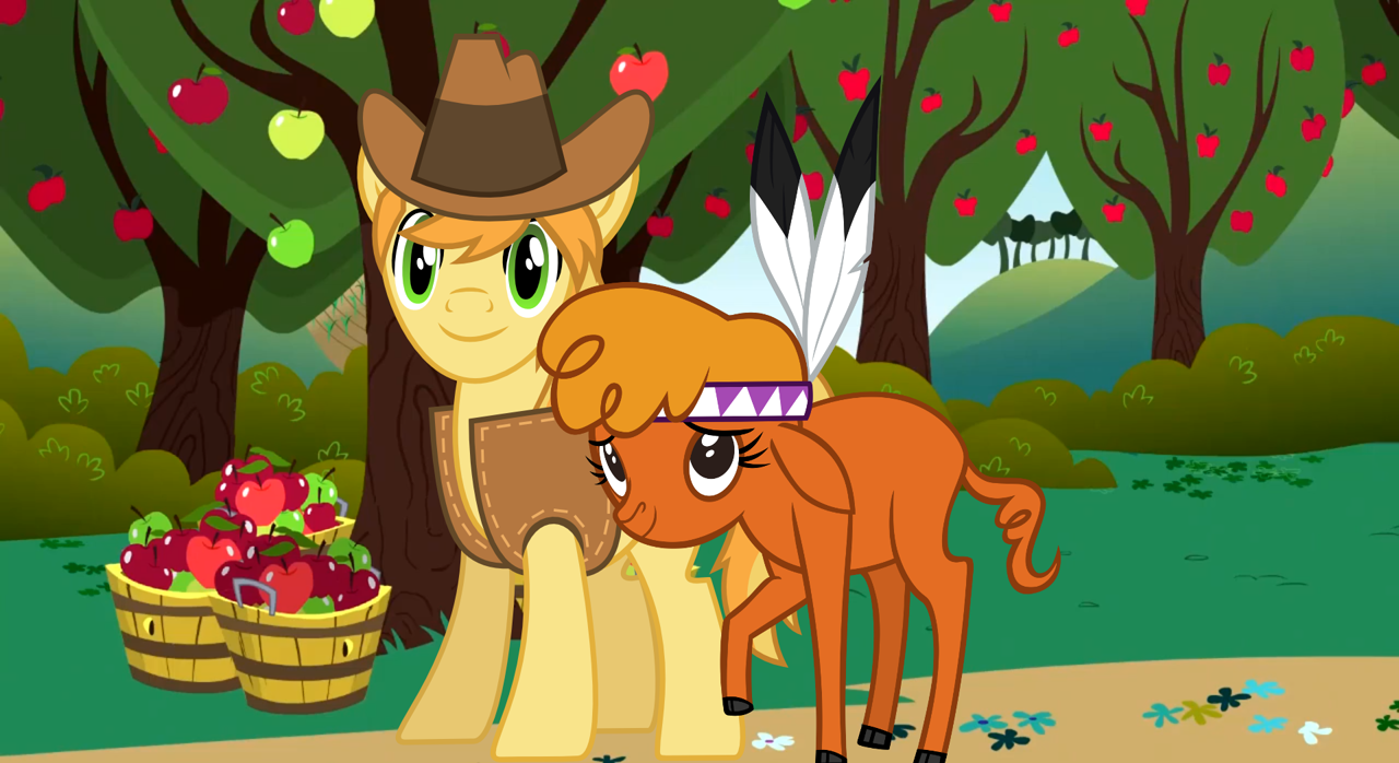 #2510404 - safe, artist:jadeharmony, braeburn, little strongheart ...