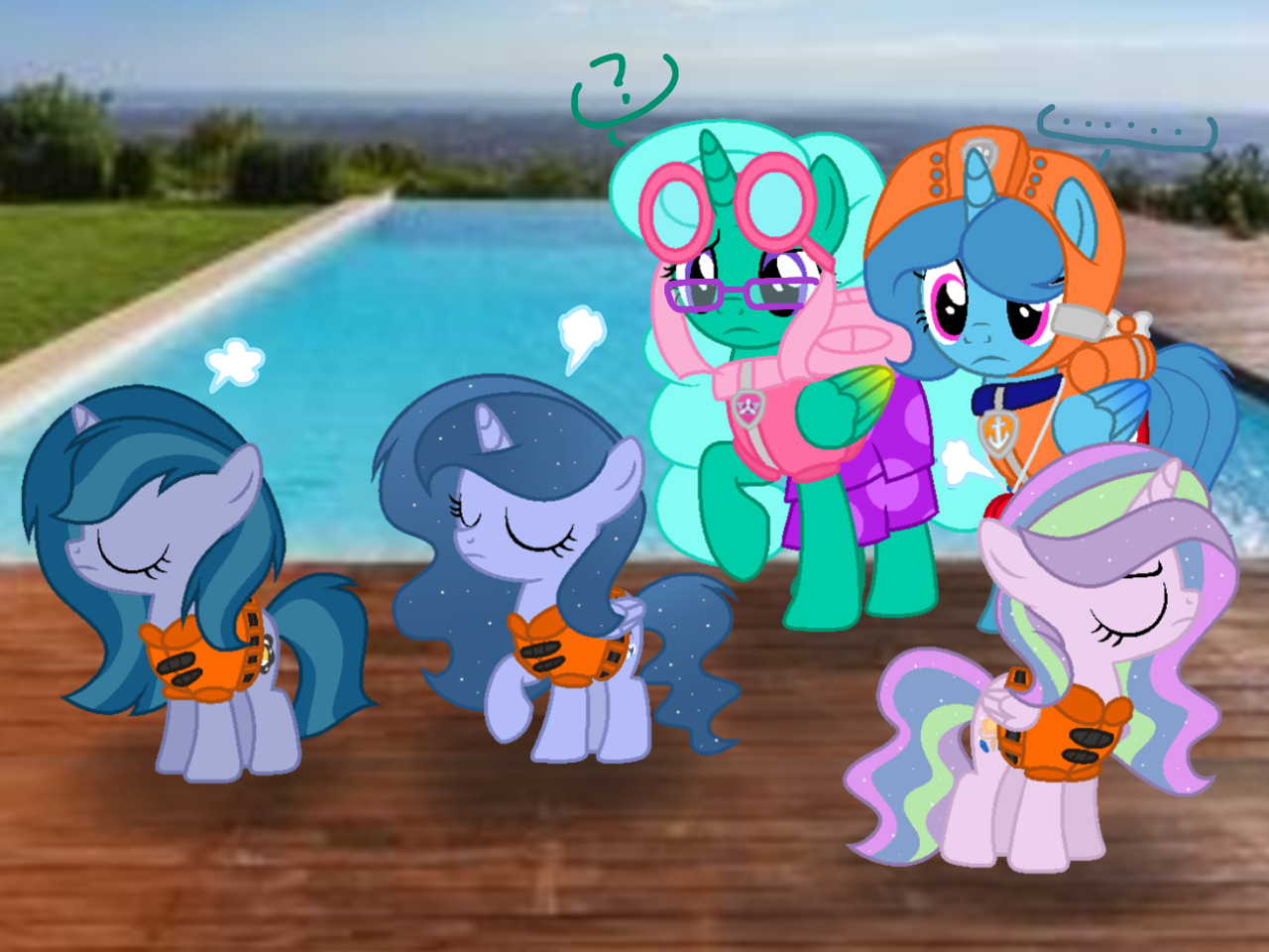 #2512560 - safe, artist:choisky13, artist:徐詩珮, glitter drops, spring ...