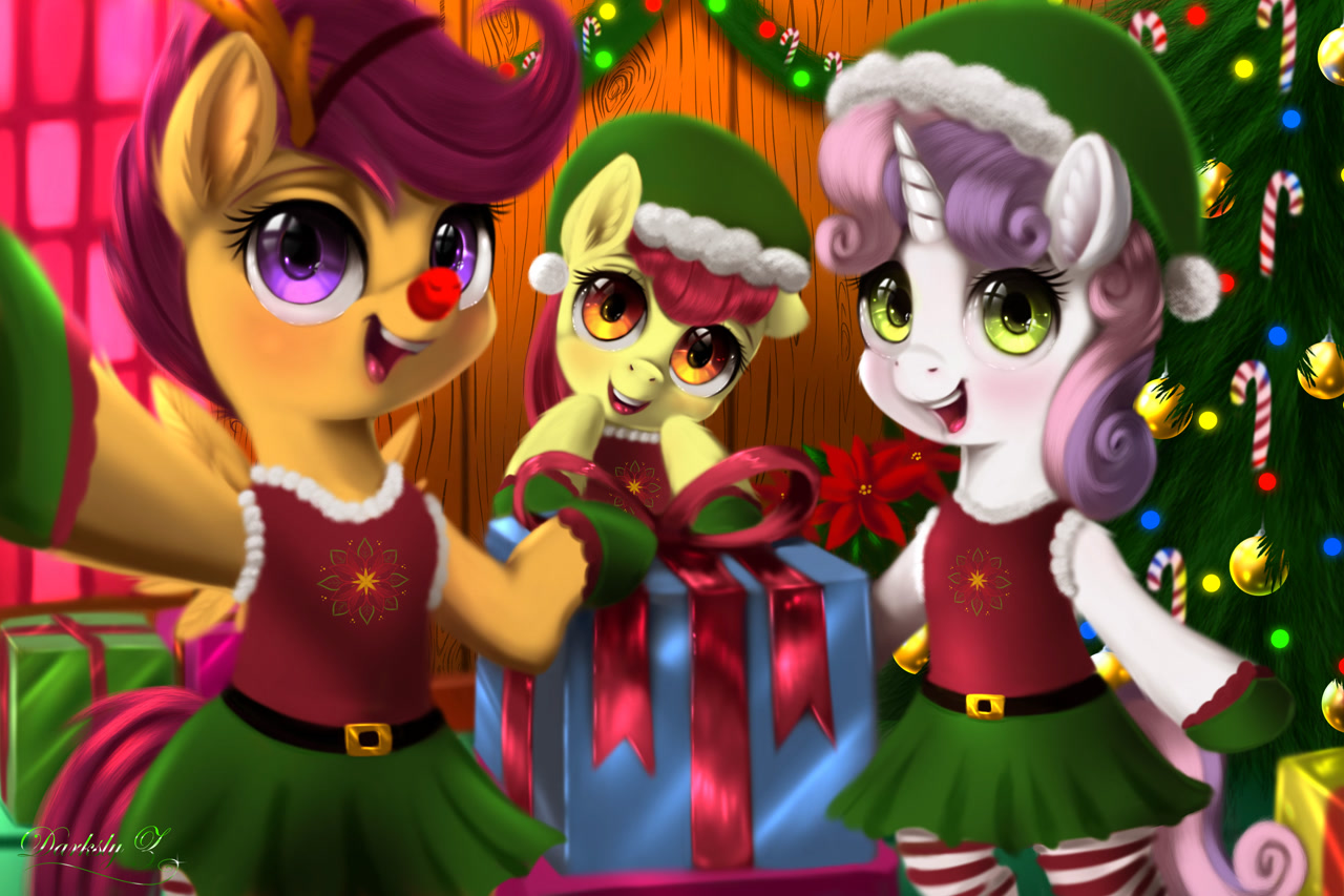 #2515014 - safe, artist:darksly, apple bloom, scootaloo, sweetie belle ...
