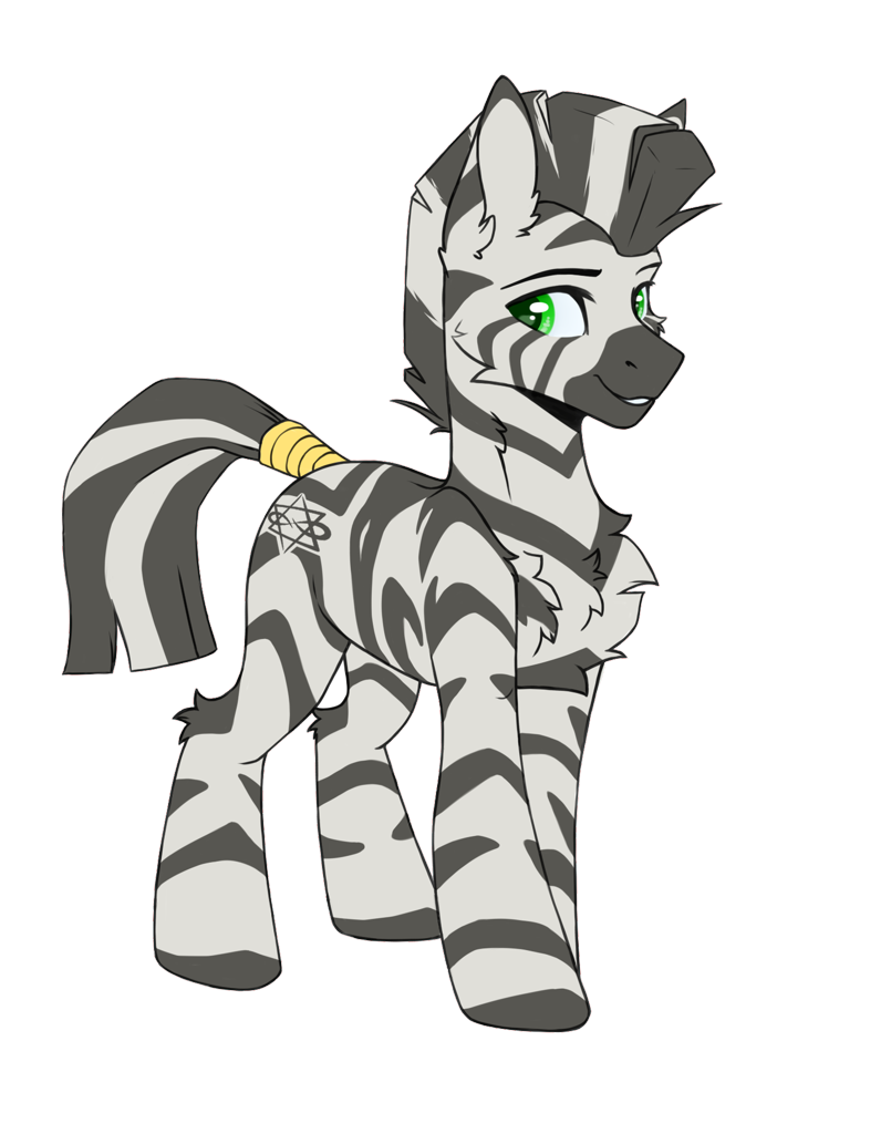 #2515450 - safe, artist:dorkmark, oc, oc only, oc:rayven, pony, zebra ...