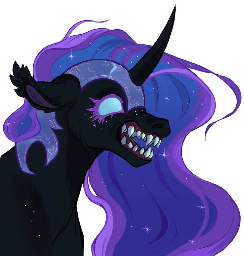 #2516869 - safe, artist:switchsugar, nightmare moon, alicorn, pony, g4 ...
