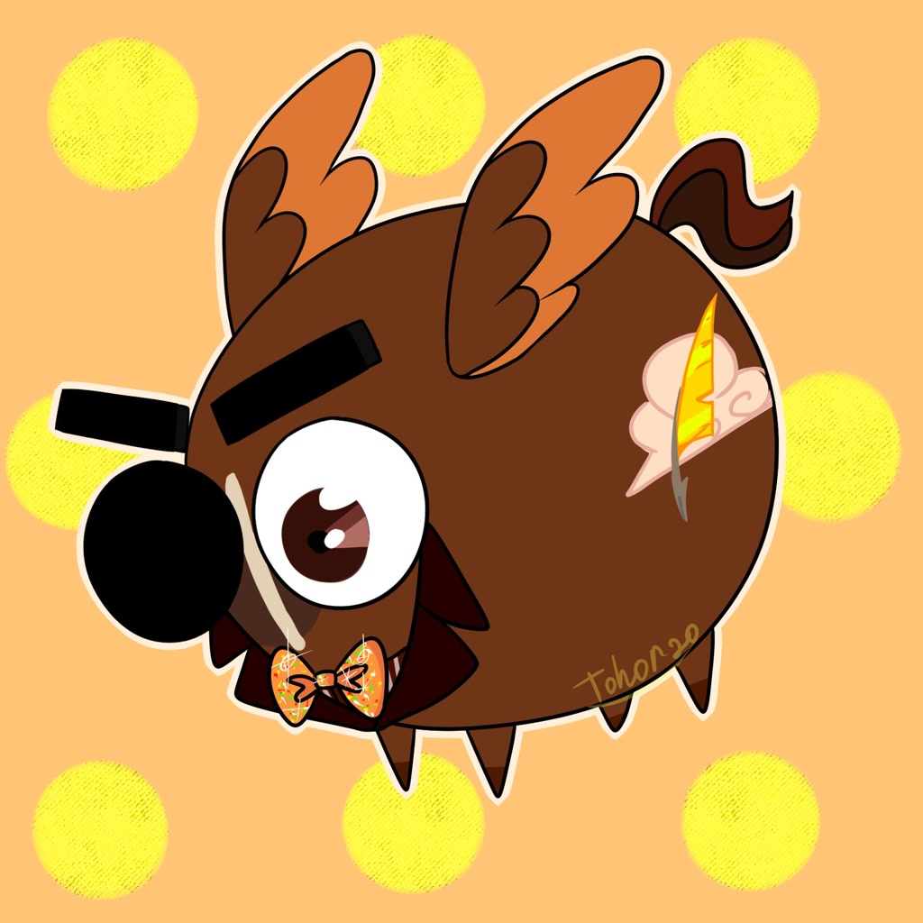 #2519721 - safe, artist:tohor_durachok, oc, oc only, pig, bowtie, chibi ...