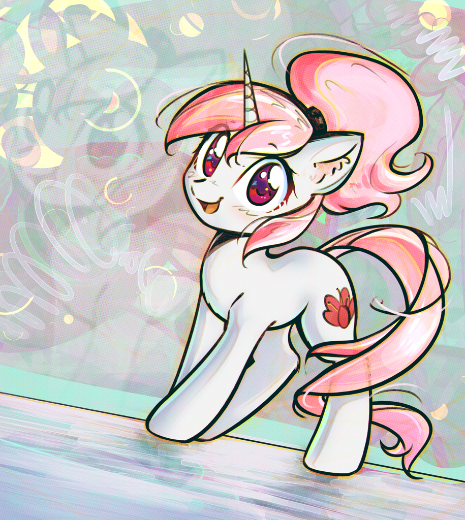 #2519967 - safe, artist:mirroredsea, oc, oc only, oc:candy blossom ...