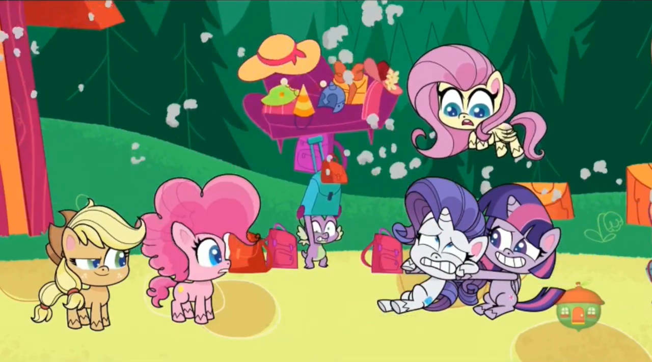 #2502732 - safe, screencap, applejack, fluttershy, pinkie pie, rarity ...