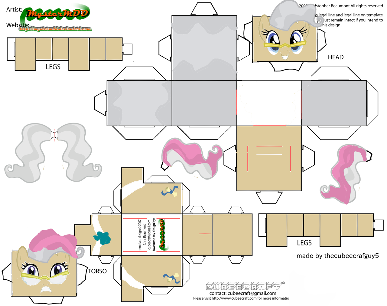 #2504321 - safe, mayor mare, earth pony, pony, craft, cubeecraft ...