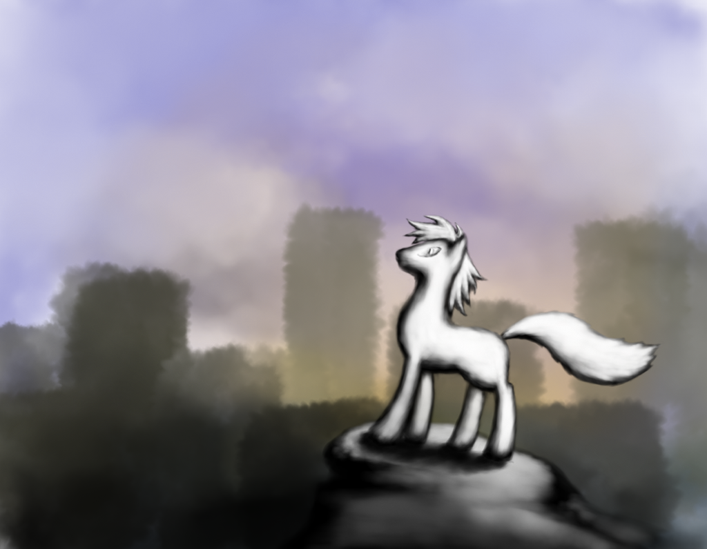 #2262700 - safe, artist:grayma1k, earth pony, pony, city, cityscape ...