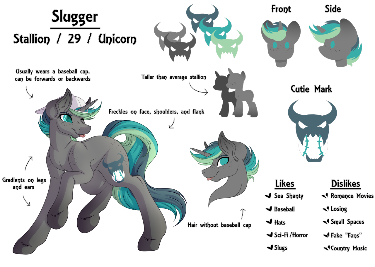 #2270370 - safe, artist:amazing-artsong, oc, oc only, oc:slugger, pony ...