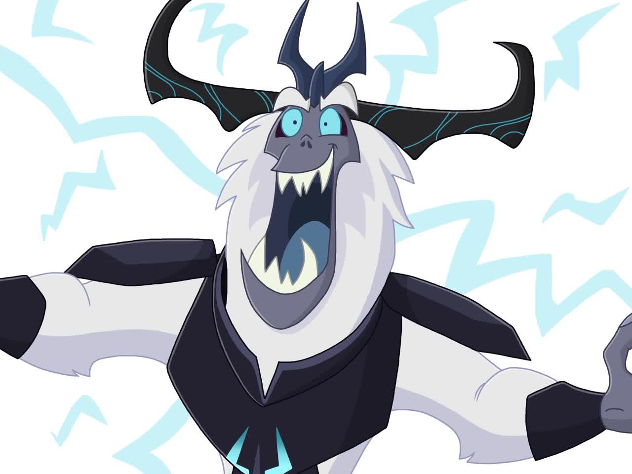 #2270921 - safe, artist:justsomepainter11, storm king, yeti, g4, my ...