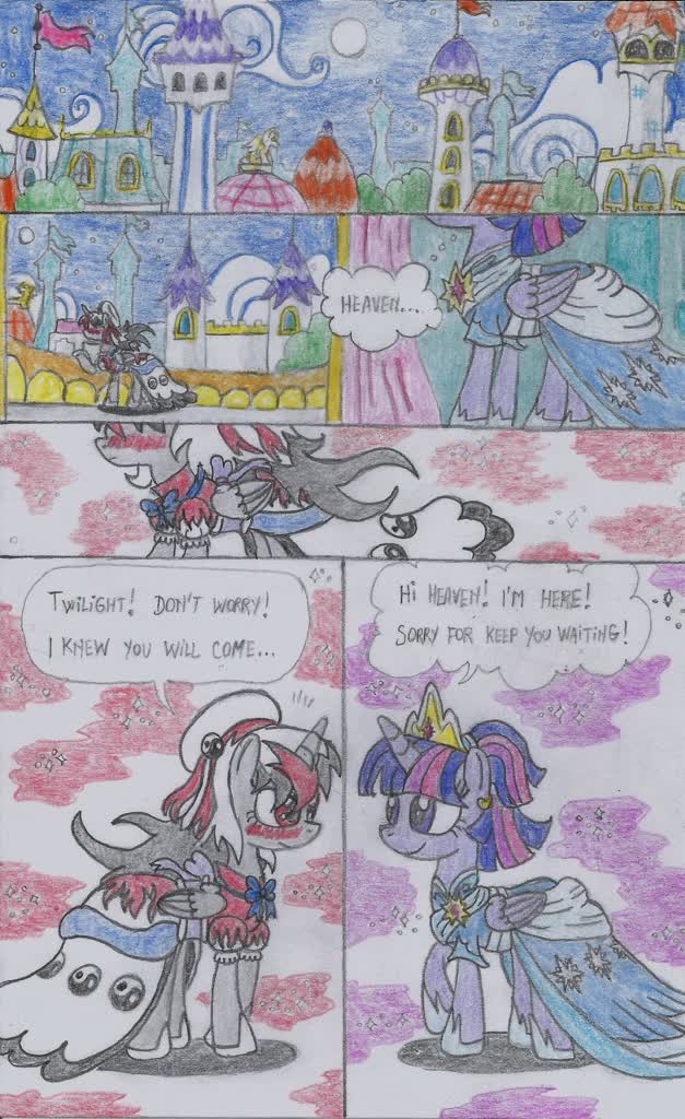 #2271888 - safe, artist:nephilim rider, twilight sparkle, oc, oc:heaven ...