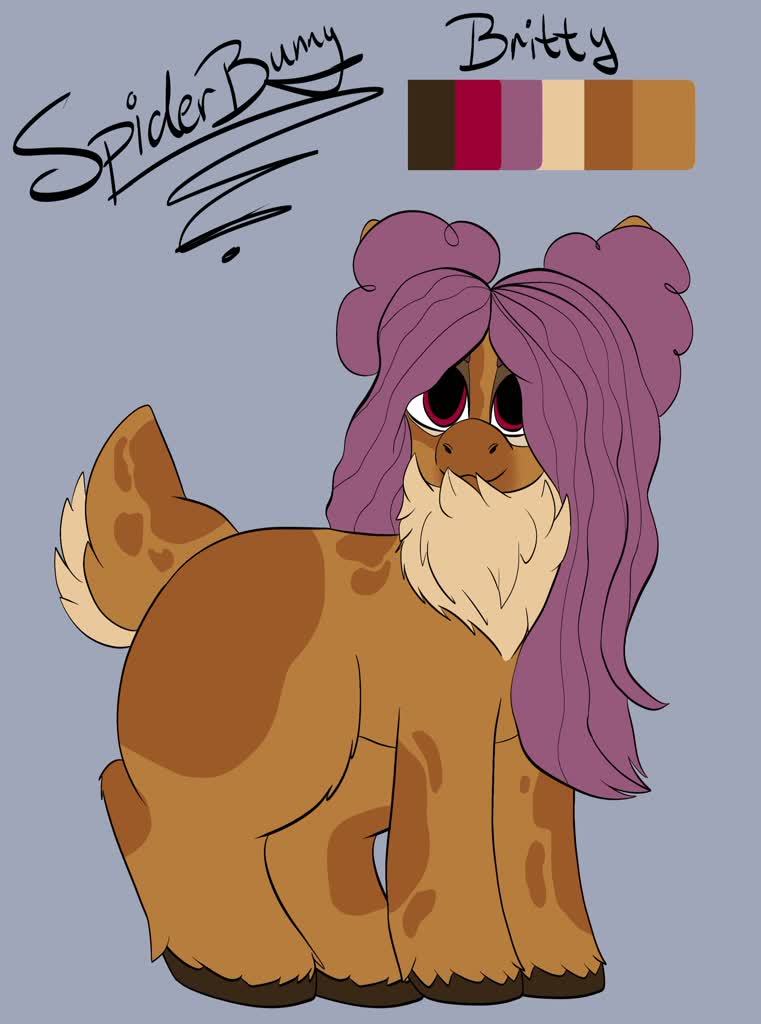 #2278481 - safe, artist:spider_bunn, oc, deer, deer pony, earth pony, original species, pony ...