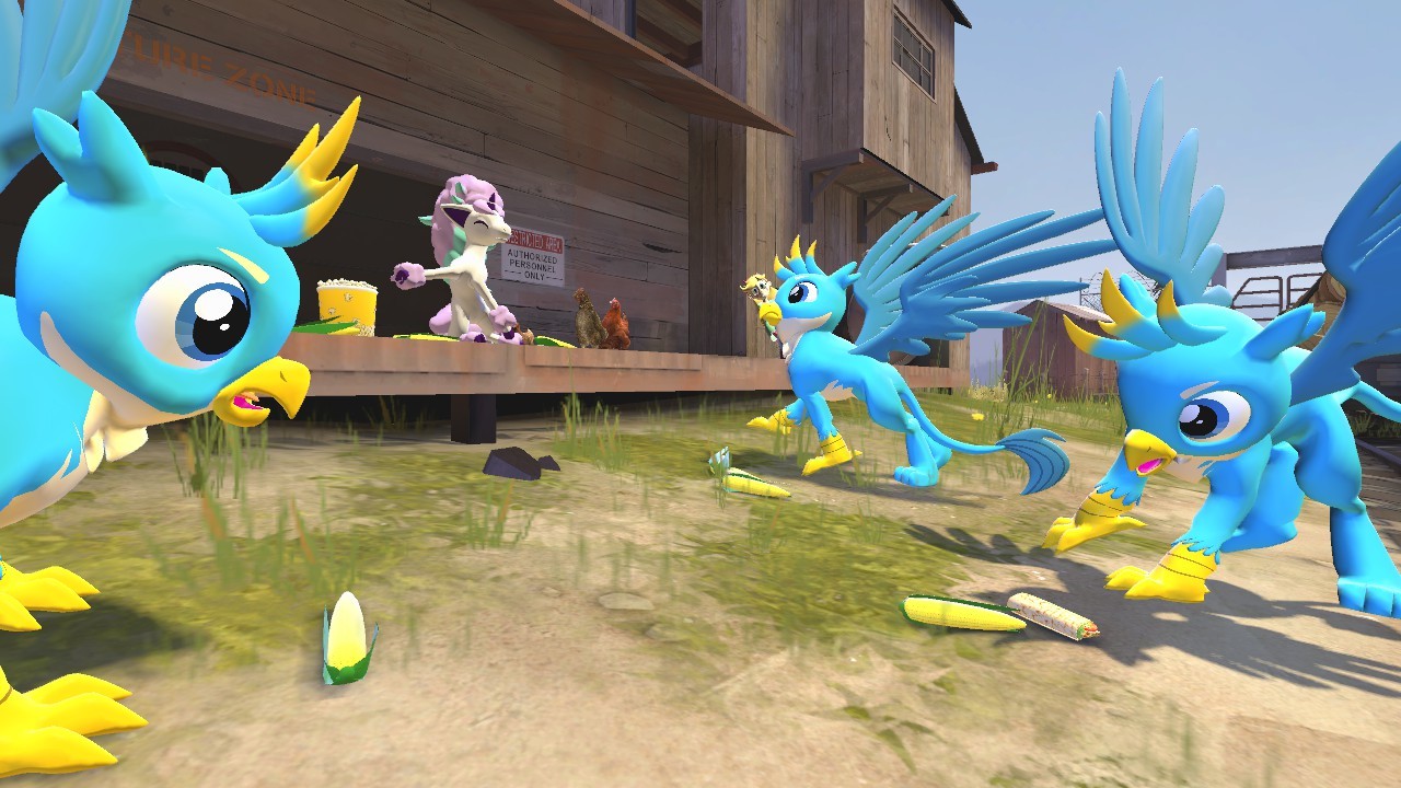 #2263891 - safe, artist:horsesplease, gallus, bird, chicken, galarian ...