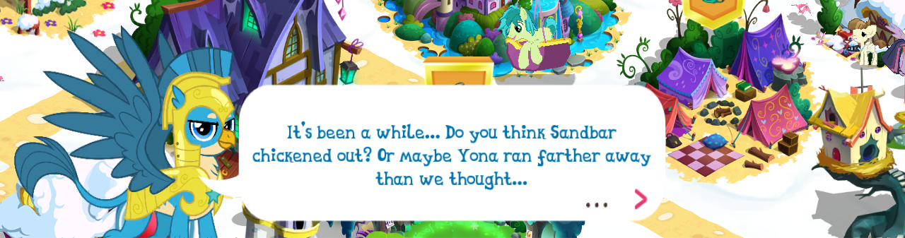 #2280823 - safe, gameloft, gallus, sandbar, the last problem, dialogue ...