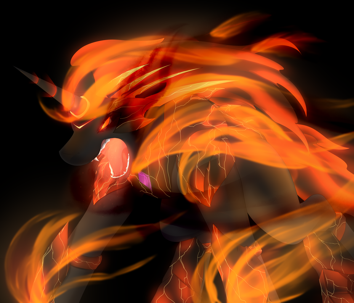 #2281403 - safe, artist:silverfox057, oc, oc only, oc:nightmare inferno, oc:shadowed ember, pony ...