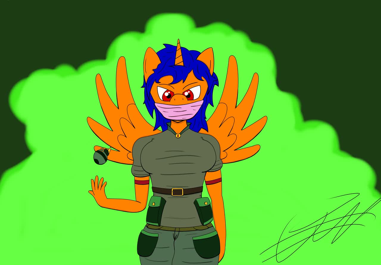 #2282328 - safe, oc, oc only, oc:artsybronco, alicorn, anthro, devious ...