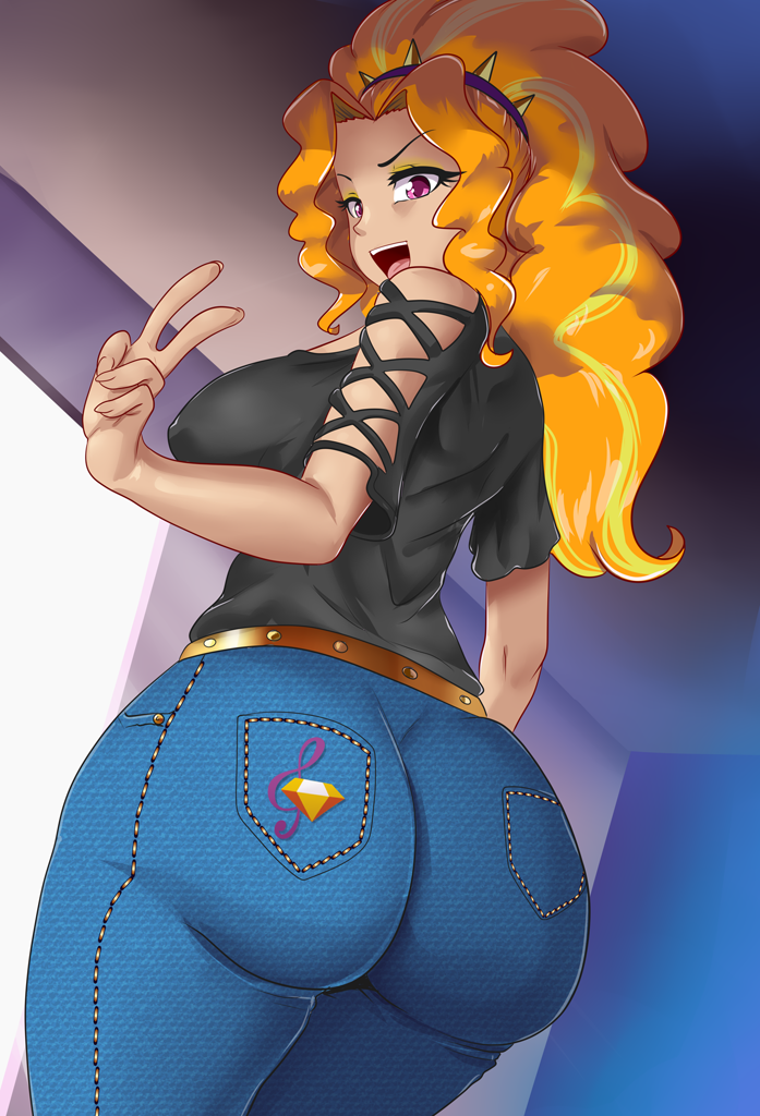 #2285096 - suggestive, artist:thebrokencog, adagio dazzle, human, equestria girls, g4, adagio ...