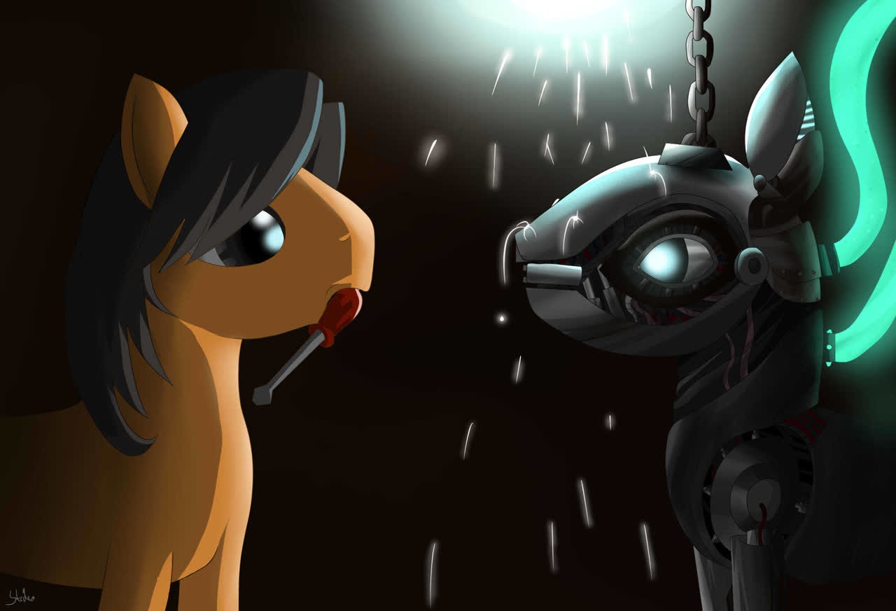 #2269529 - safe, artist:mricantdraw, oc, oc only, oc:klick klack, pony ...