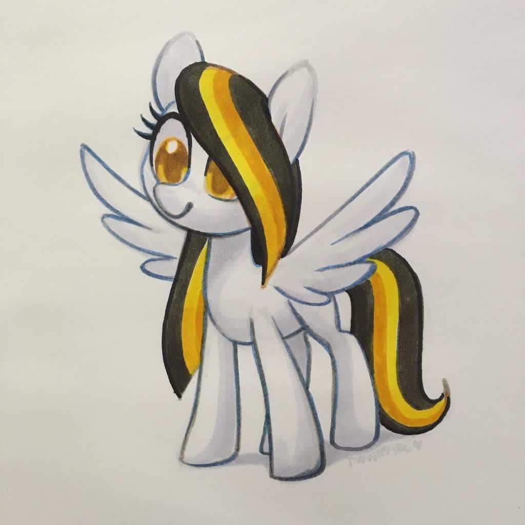 #2269606 - safe, artist:dawnfire, oc, oc only, pegasus, pony, solo ...