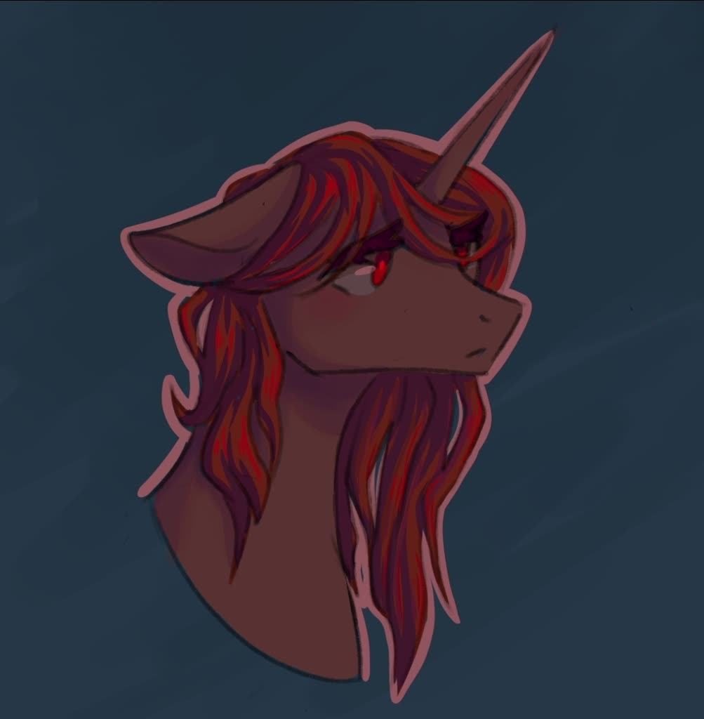 #2294777 - safe, artist:flaming-trash-can, oc, oc only, pony, unicorn, simple background, solo ...