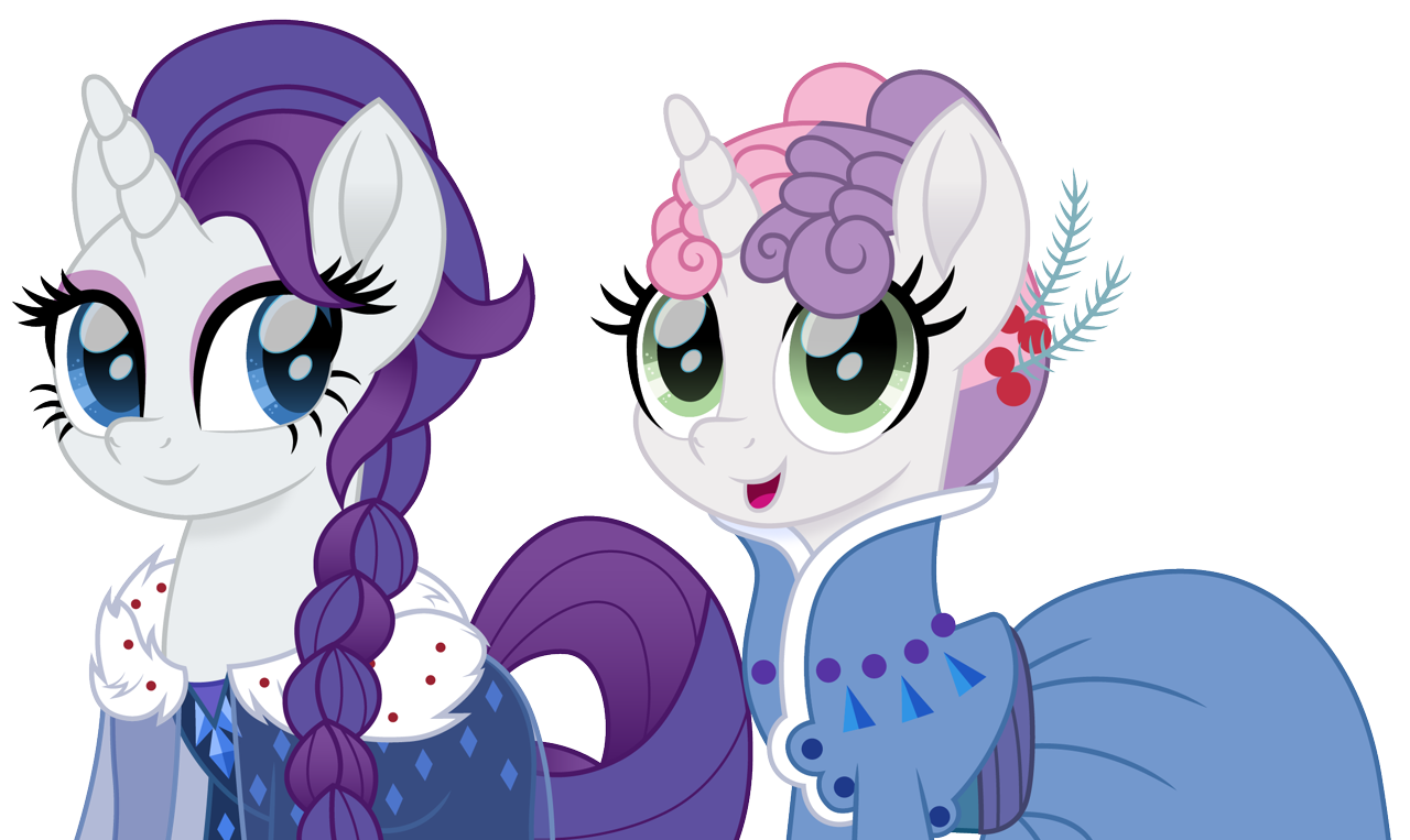 #2299400 - safe, artist:cloudy glow, rarity, sweetie belle, pony ...