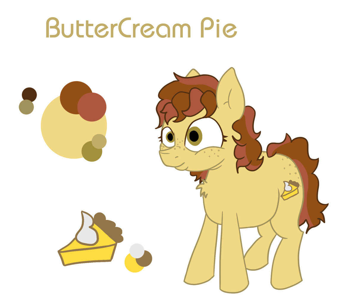 #2303782 - safe, artist:unhinged_pony, oc, oc only, oc:buttercream pie ...