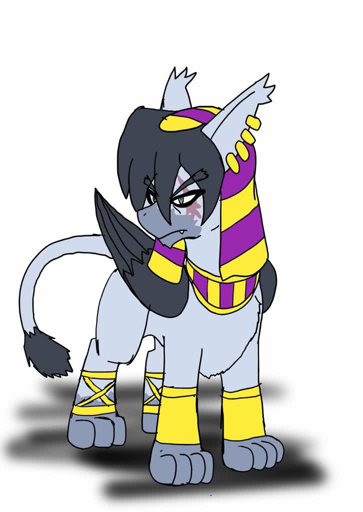 #2304390 - safe, artist:omegapony16, oc, oc only, oc:oriponi, sphinx ...