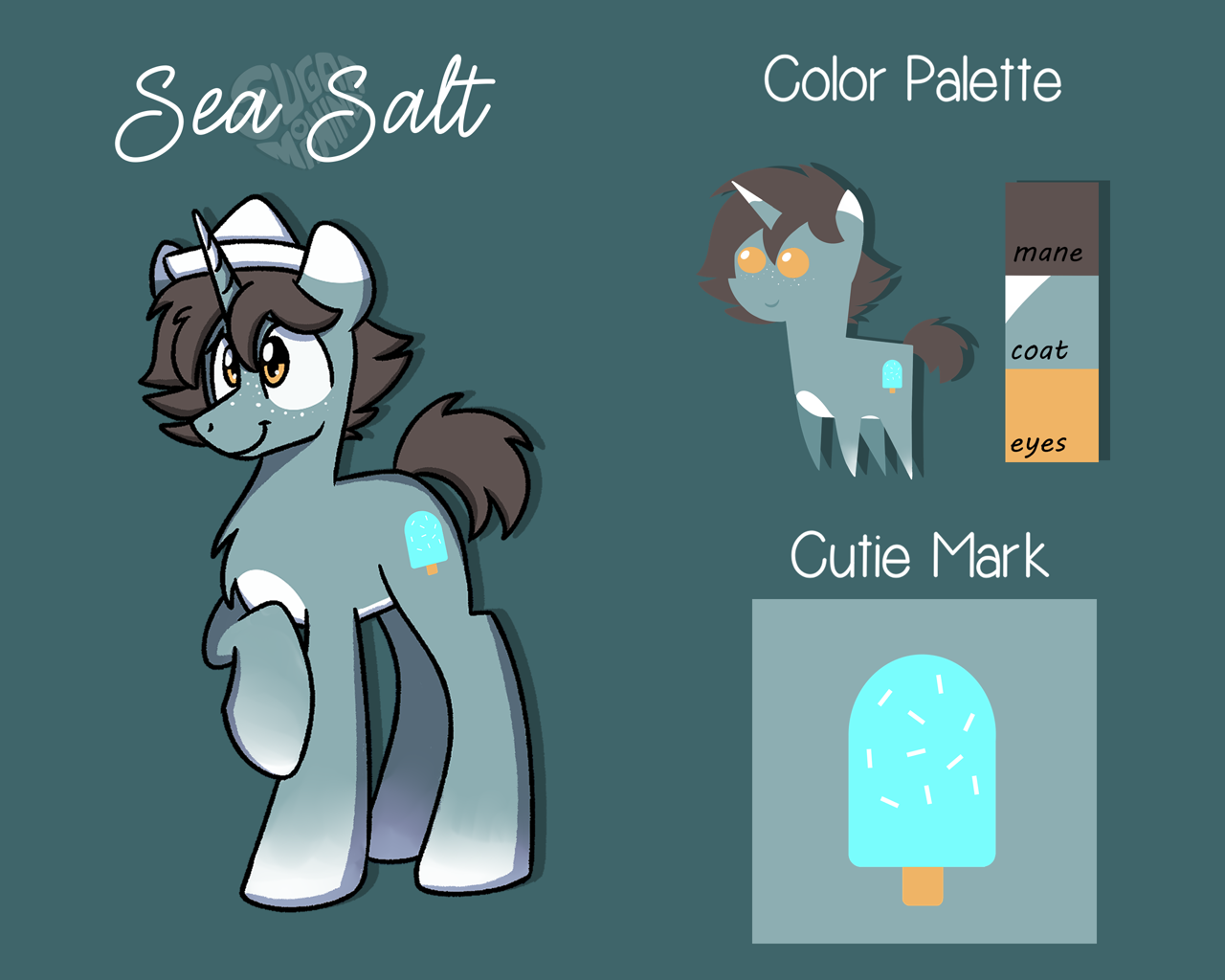 #2288851 - safe, artist:sugar morning, oc, oc only, oc:sea salt, pony ...