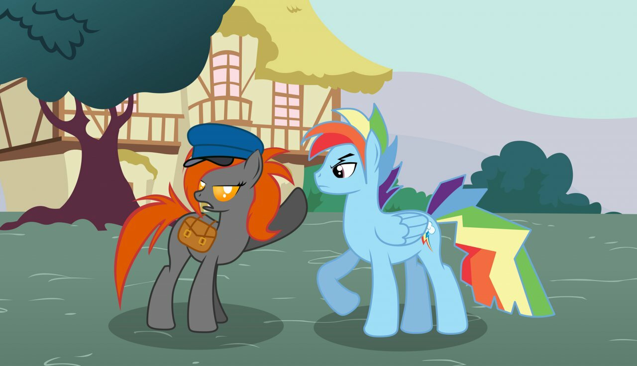 #2310285 - safe, artist:somashield, rainbow dash, oc, oc:tide flare ...