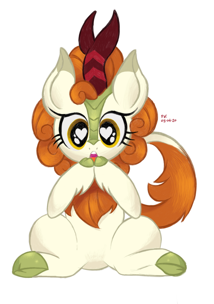 #2290032 - safe, artist:theratedrshimmer, autumn blaze, kirin, pony ...