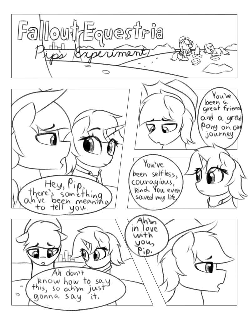 #2318866 - safe, artist:sperokea, oc, oc only, oc:calamity, oc:littlepip, oc:velvet remedy ...