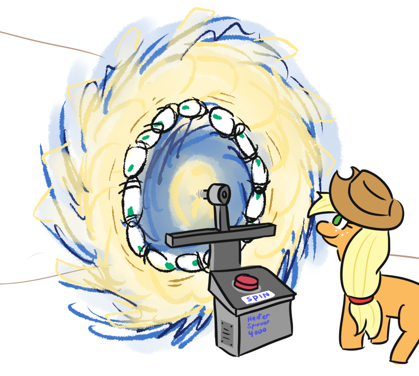 #2322870 - safe, artist:jargon scott, applejack, oc, oc:milky way ...