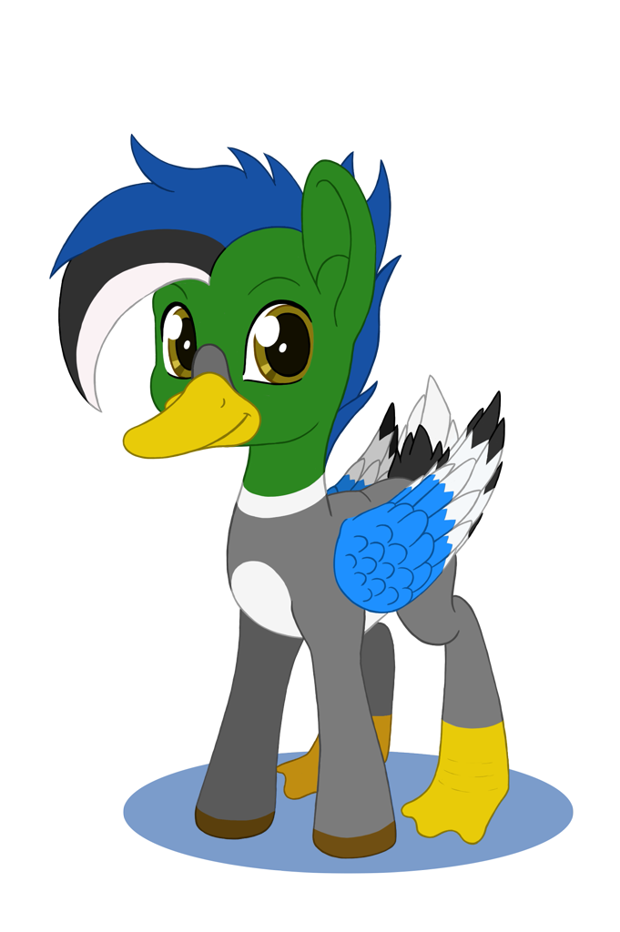 #2312209 - safe, artist:prismawatercolor, oc, oc only, bird, duck pony ...