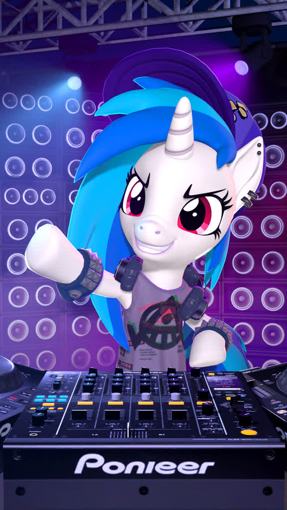 #2326827 - safe, artist:owlpirate, dj pon-3, vinyl scratch, pony ...