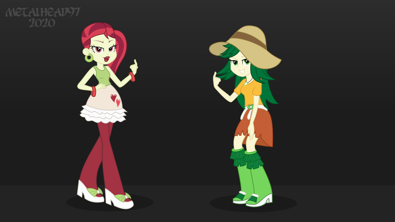 #2329345 - safe, artist:metalhead97, rose heart, sweet leaf, equestria ...