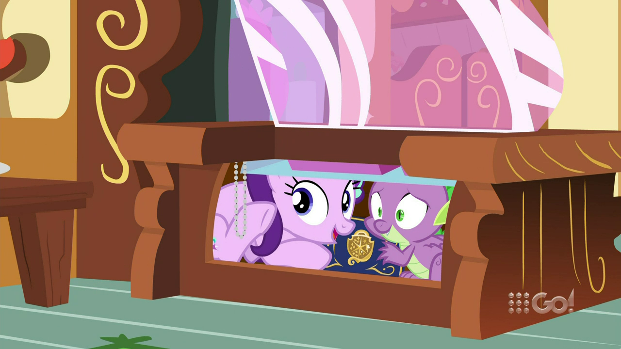 #2333030 - safe, screencap, spike, starlight glimmer, dragon, cakes for ...