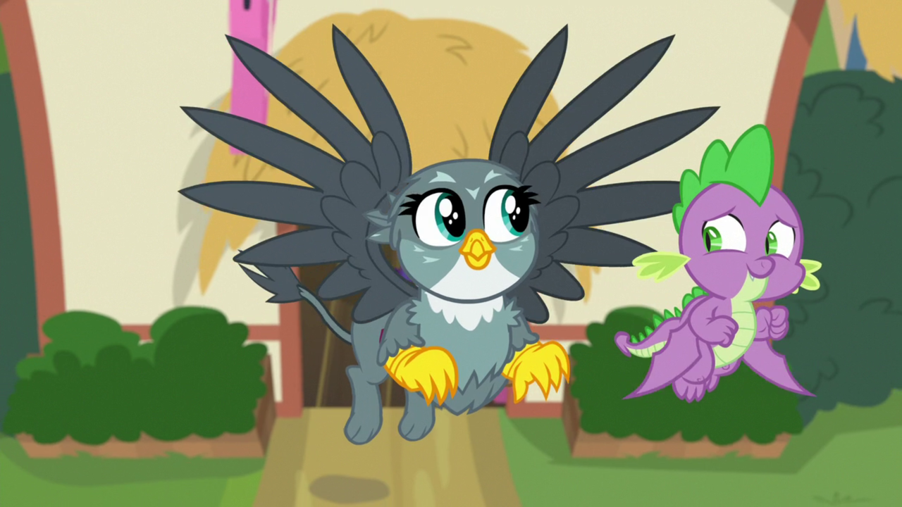 #2333053 - safe, screencap, gabby, spike, dragon, griffon, dragon ...