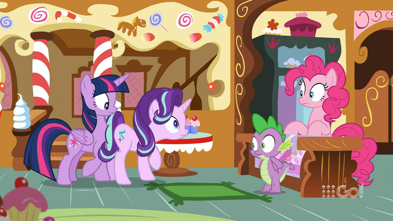 #2333114 - safe, screencap, pinkie pie, spike, starlight glimmer ...