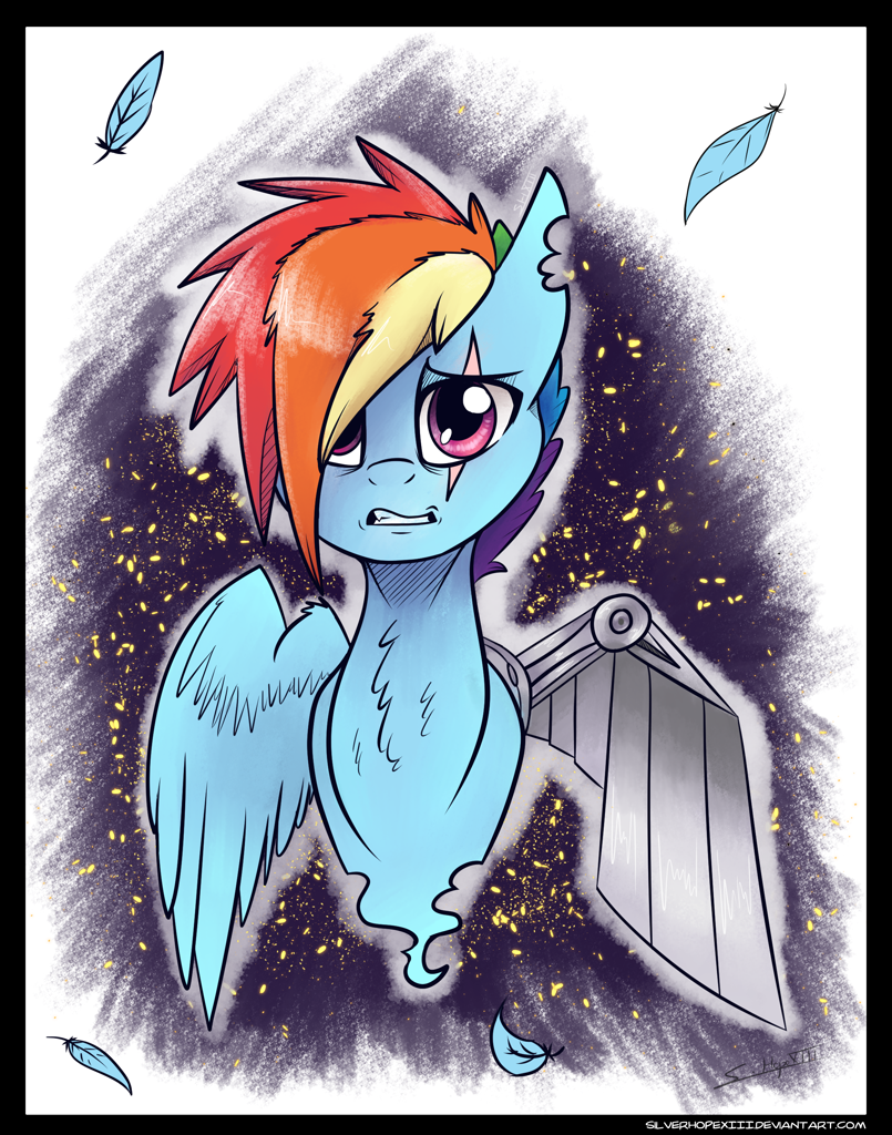 #2333748 - safe, artist:silverhopexiii, rainbow dash, pony, alternate ...