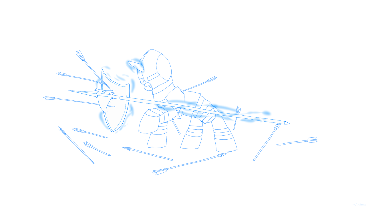 #2317802 - safe, artist:astralr, pony, unicorn, armor, arrow, halberd ...