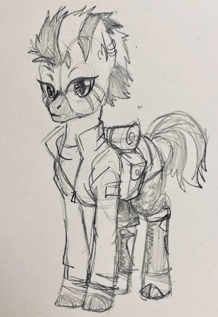 #2344211 - safe, artist:willoillo, oc, oc only, pony, zebra, black and ...