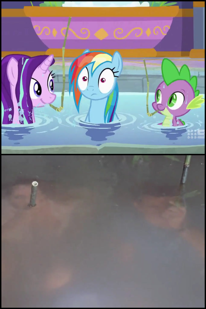 #2345360 - safe, edit, edited screencap, screencap, rainbow dash, spike ...