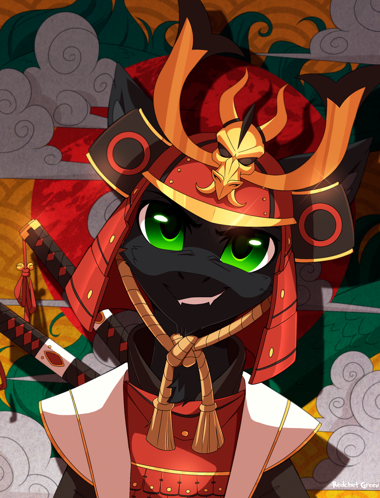 #2350139 - safe, artist:redchetgreen, oc, oc only, pony, armor, green ...