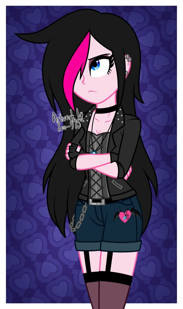 #2350493 - safe, artist:zoe-975, oc, oc only, oc:zoe star pink, human ...